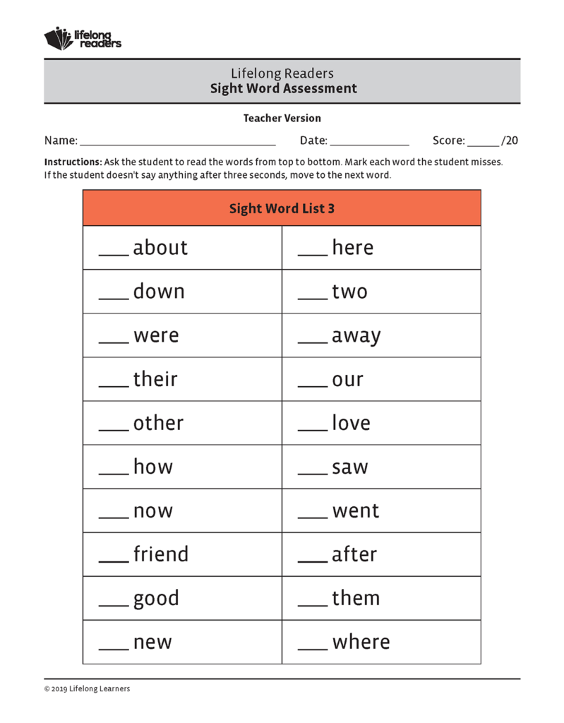 Phonics & Fluency Curriculum – Lifelong Readers